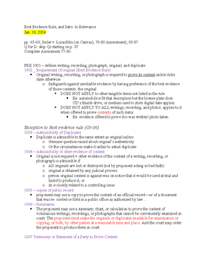 Evidence-checklist - short evidence checklist outline - IS THE EVIDENCE ...