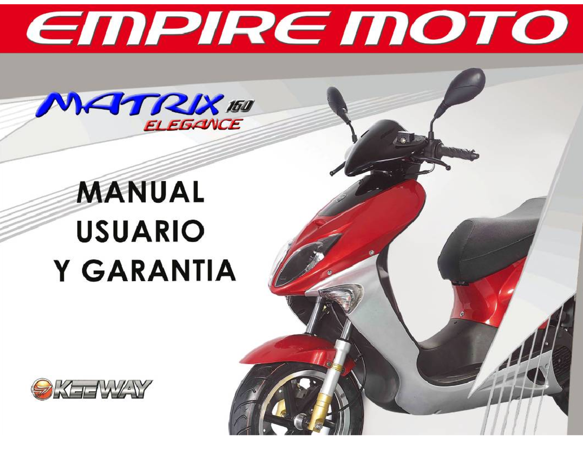 325110066 Manual de usuario de matrix elegance 150cc - INDICE Consejos ...