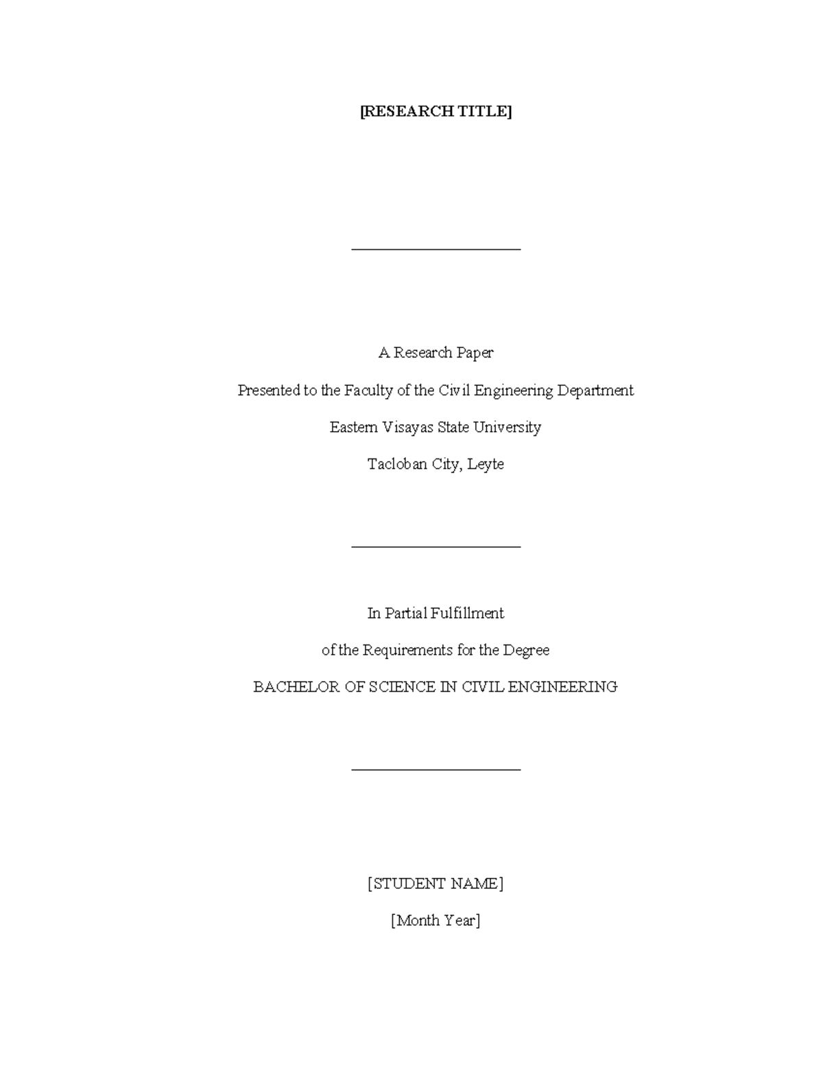 CE-Undergraduate-Research-Format - _____________________ A Research Paper Presented to the ...
