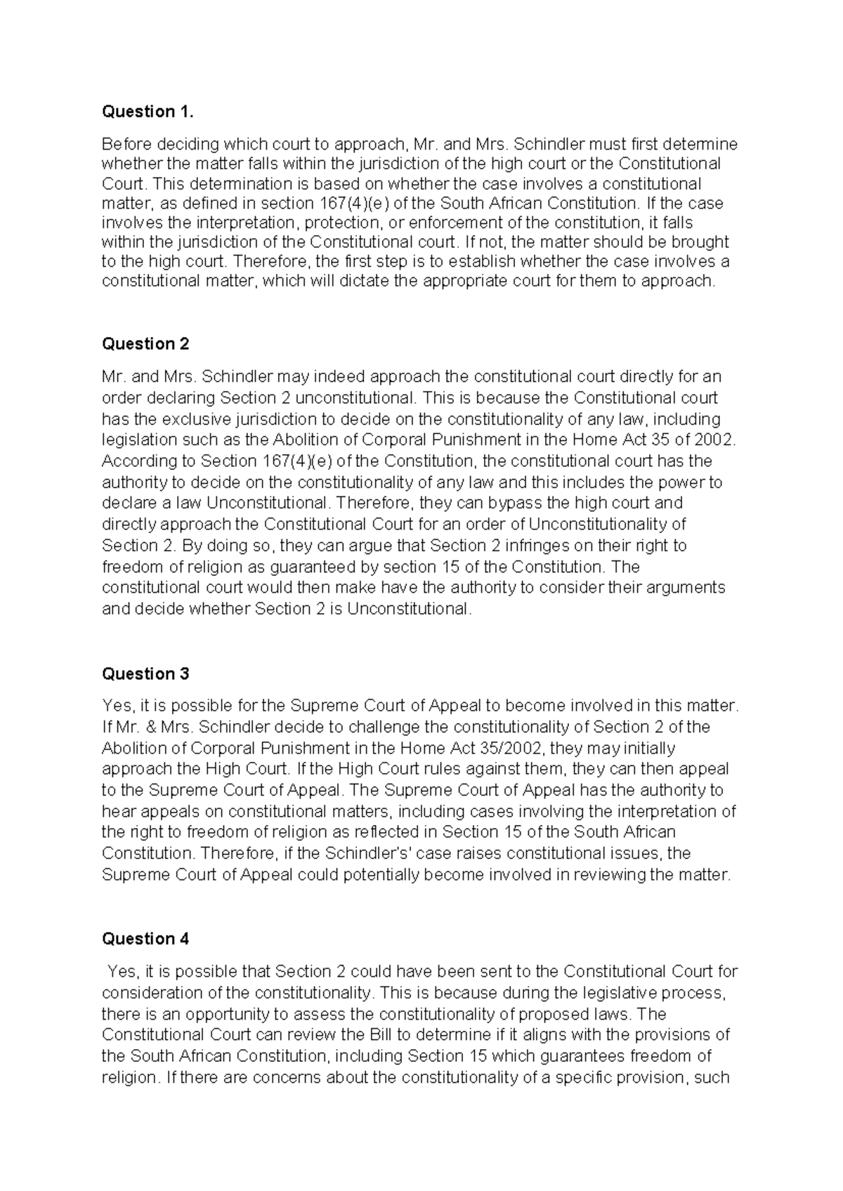 LHUM Assignment - THIS MAY HELP - Question 1. Before deciding which ...