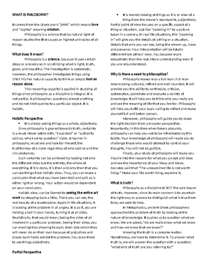 Phi L 3 - DLP - DETAILED LESSON PLAN OF INTRODUCTION TO PHILOSOPHY ...