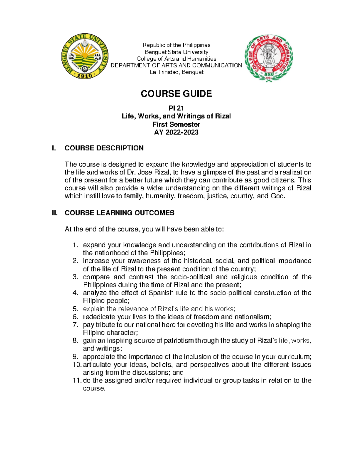 3 - MODULES - Republic of the Philippines Benguet State University ...
