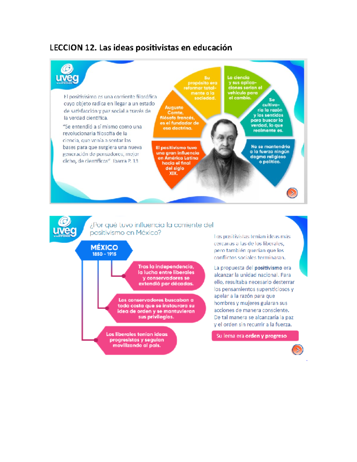 Leccion 12 las ideas positivistas en la educacion - Psicología Educativa - LECCION 12. Las ideas ...