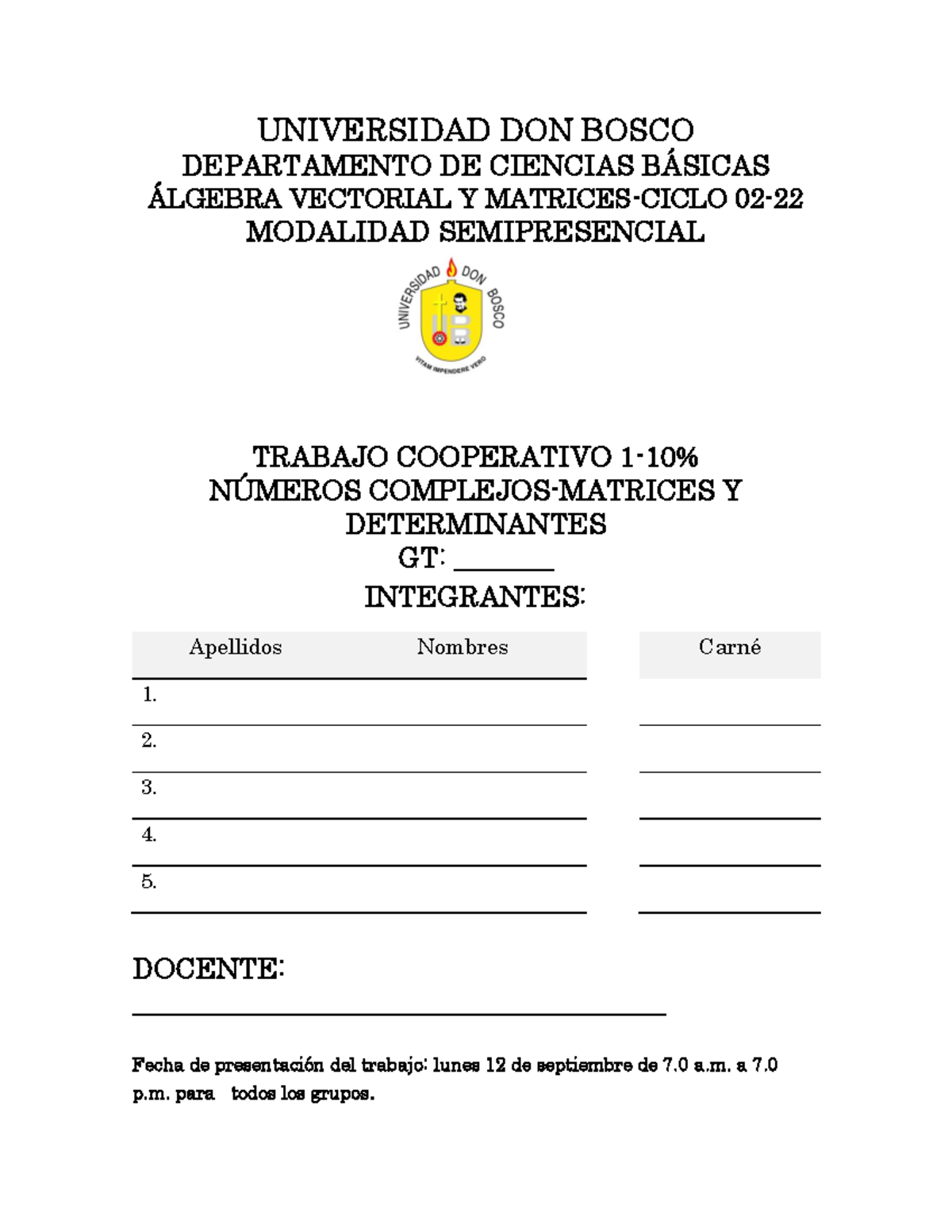 A-L Cooperativo 2-02-21 - UNIVERSIDAD DON BOSCO DEPARTAMENTO DE ...