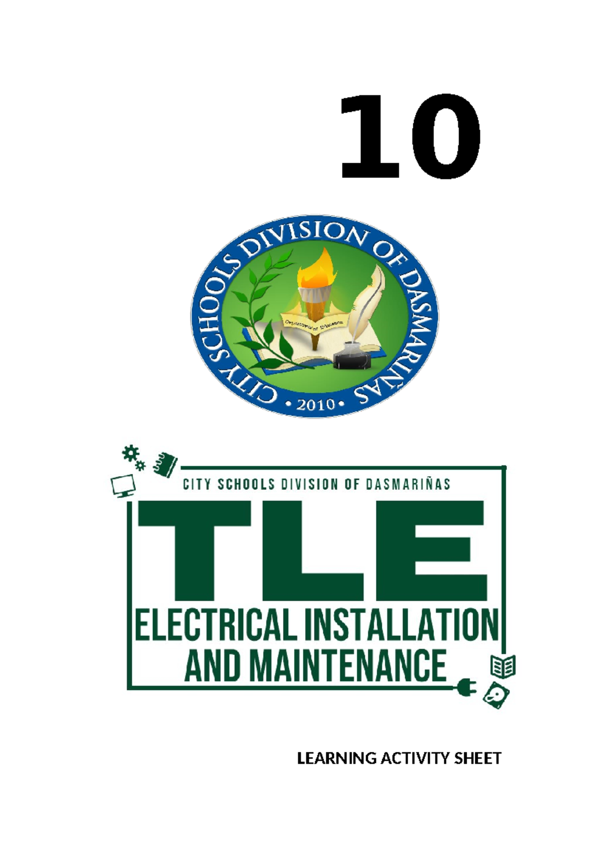 TLE EIM 10 3RD Quarter MDL - 10 ####### LEARNING ACTIVITY SHEET Electrical Installation and ...