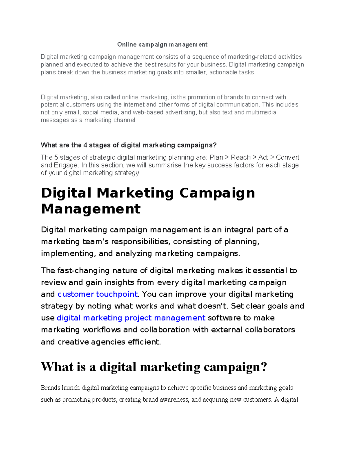 Online Campaigh Mgmt - Online campaign management Digital marketing ...