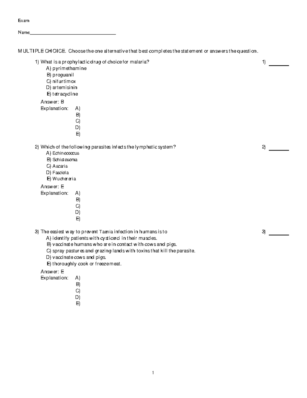 C23 - Practice material - Exam Name ...