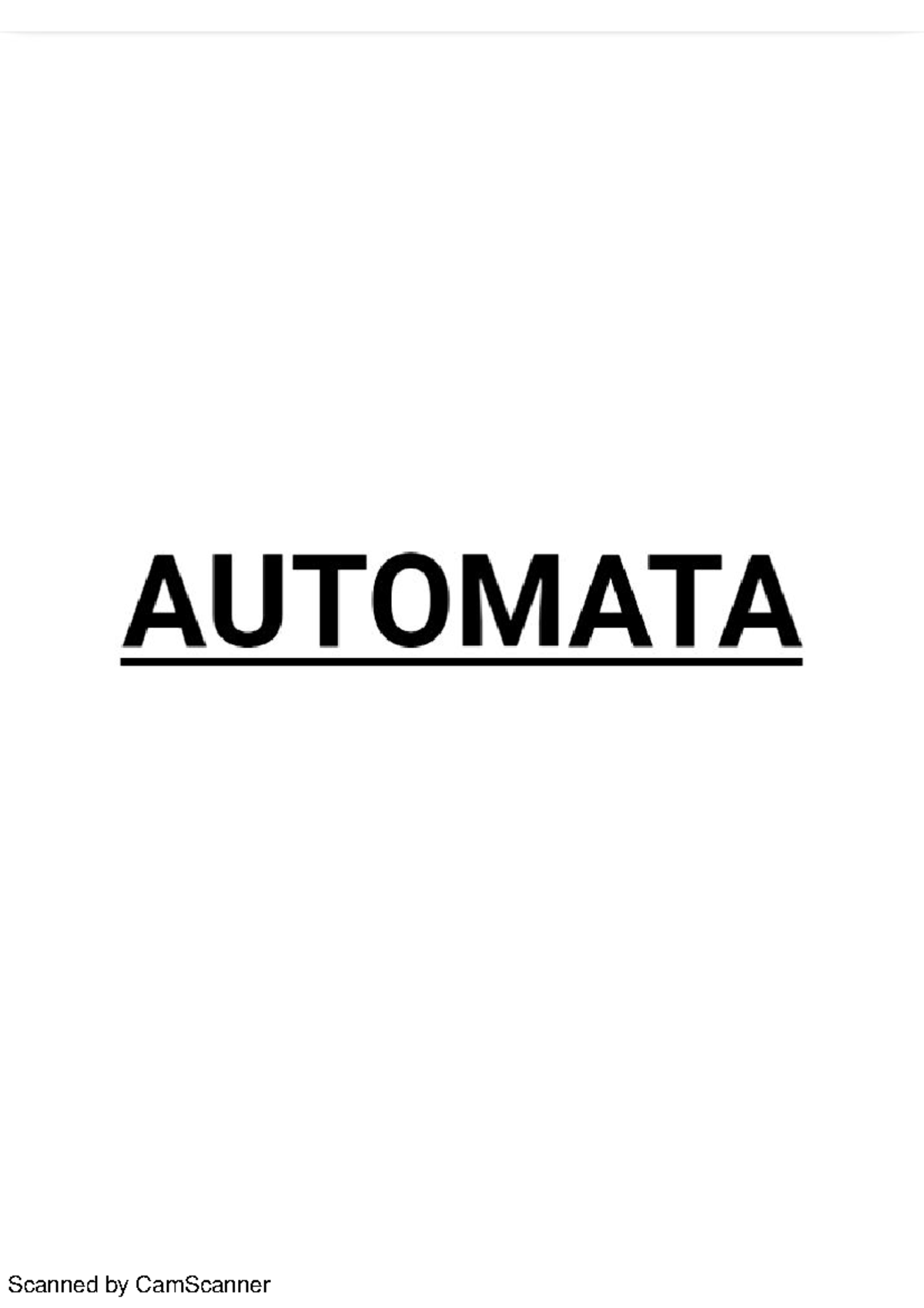 Automata Notes Unit 1 to Unit 5 - Theory of Automata and Formal ...