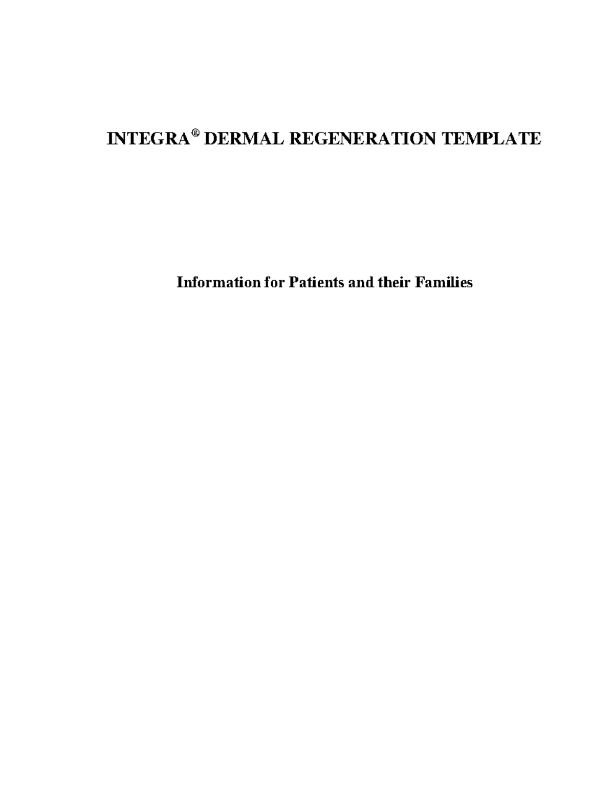P900033 S008d - Revised - INTEGRA ® DERMAL REGENERATION TEMPLATE ...