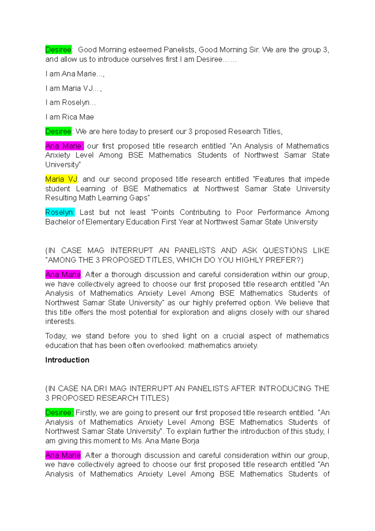 Local media 3047016368755385141 - Desiree: Good Morning esteemed ...