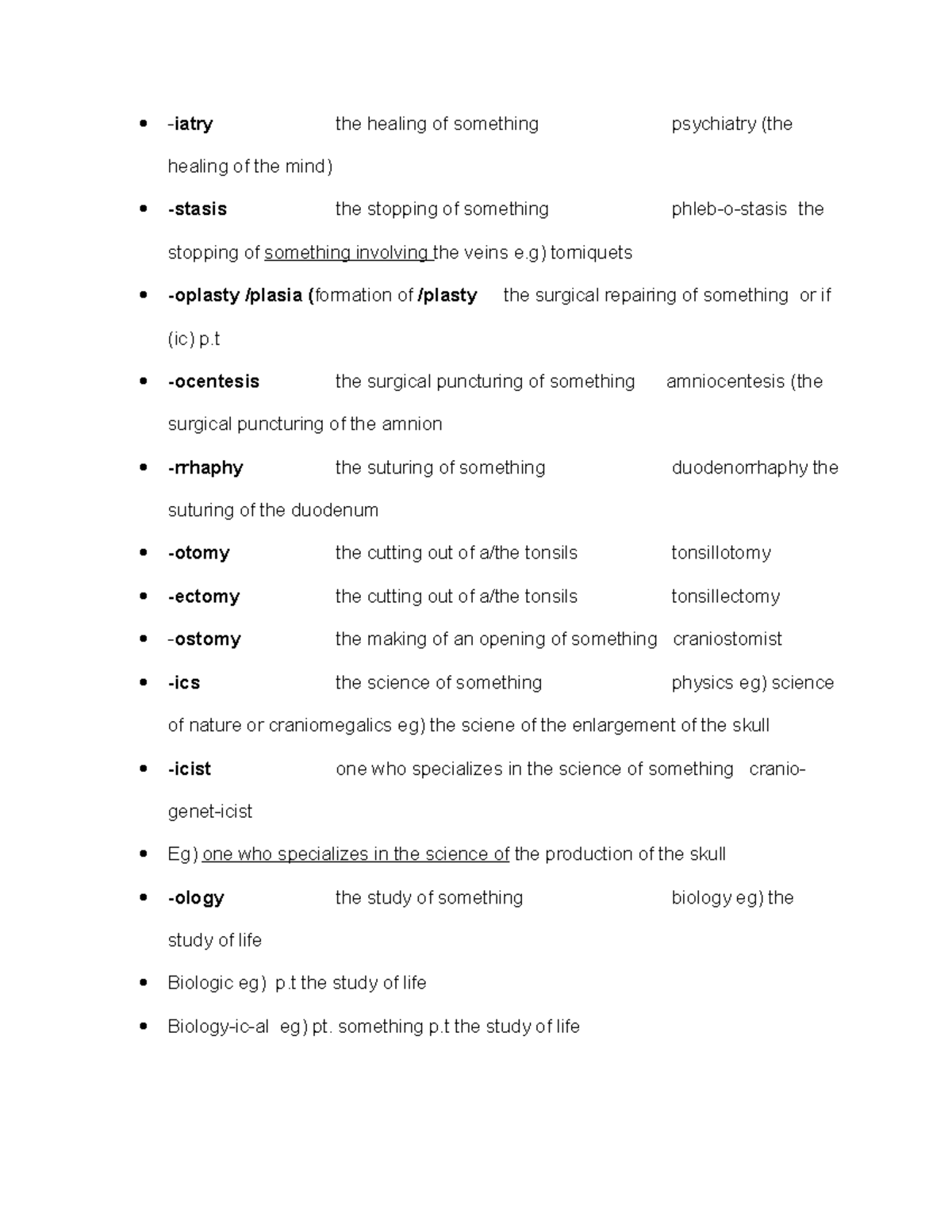 Share 3 - med term - - iatry the healing of something psychiatry (the ...