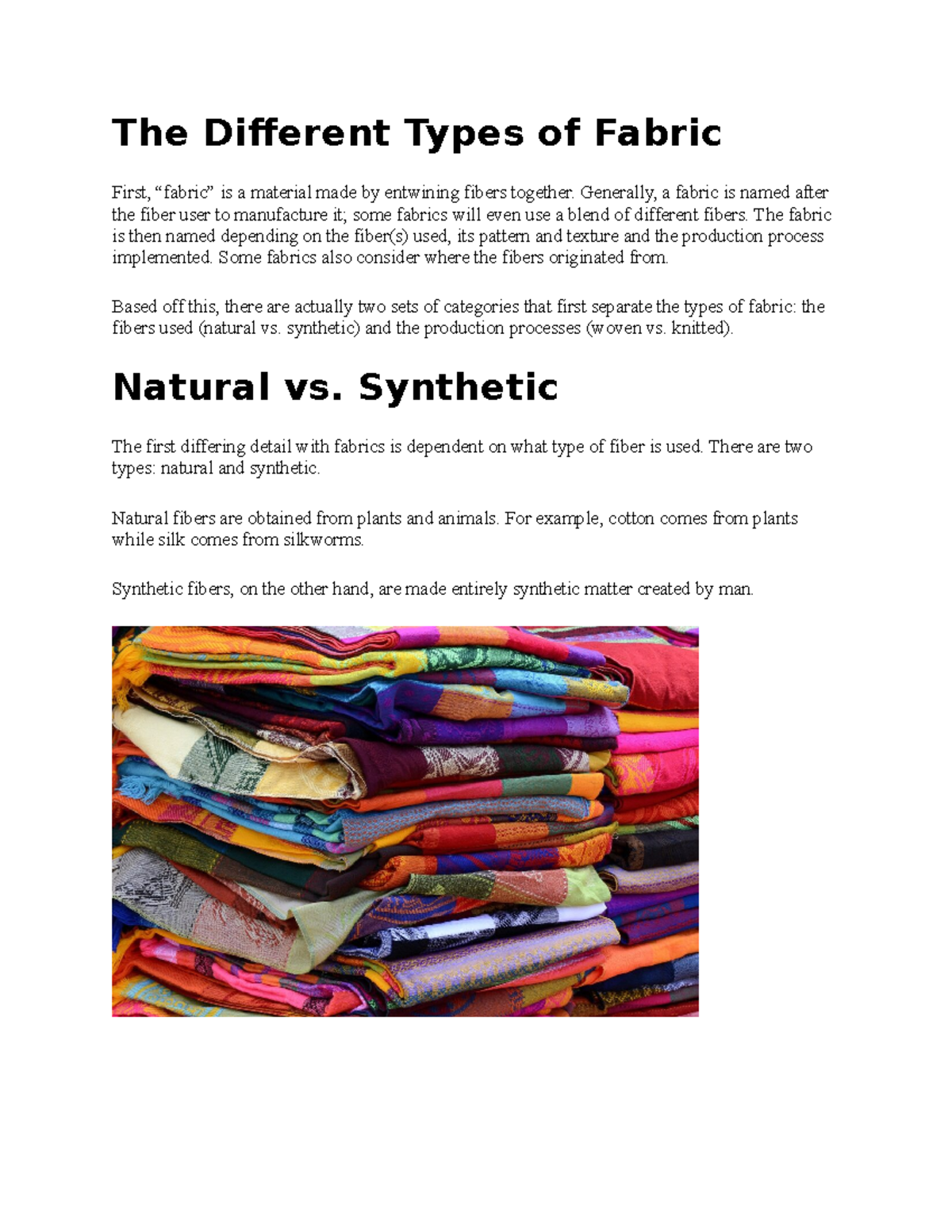 Information technology notes - The Different Types of Fabric First ...