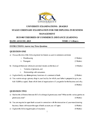 Student-t Tables - Statistical table - E-Commerce - KCAU - Studocu