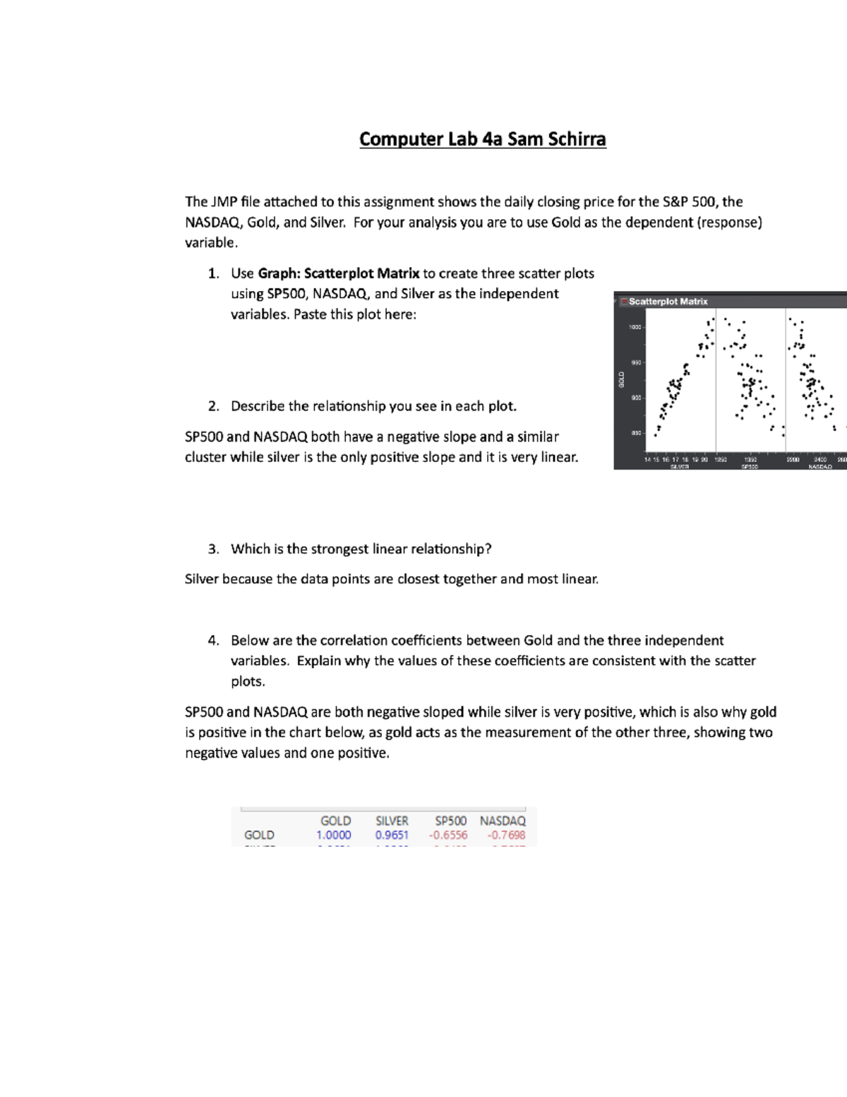 Computer lab 4a - ISA125 - Studocu