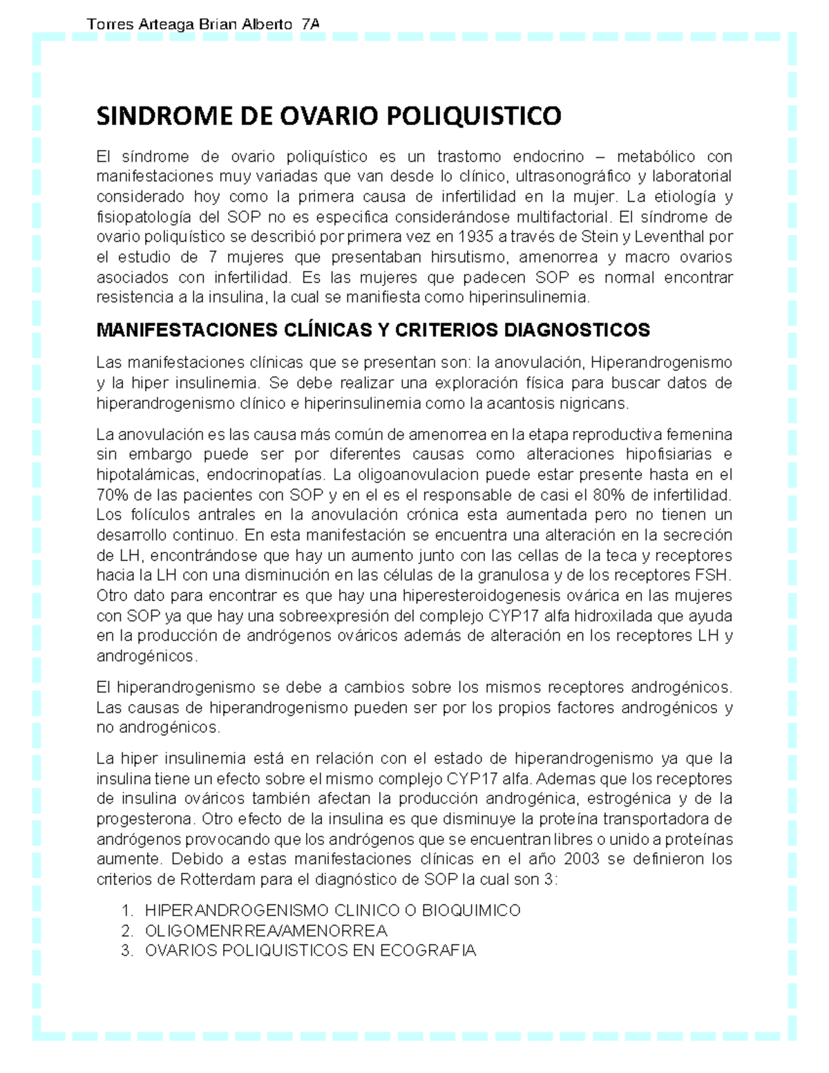 Monografia SOP Torres Arteaga Brian A. 7 A - SINDROME DE OVARIO ...