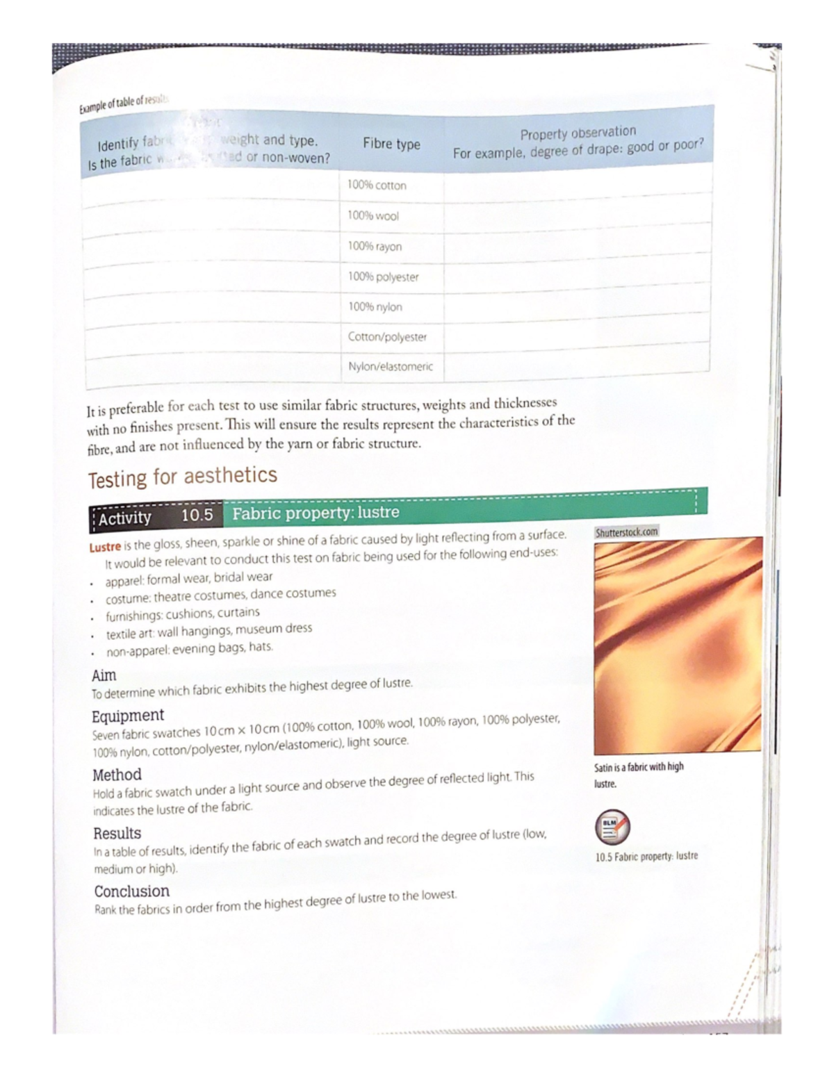 Fabric Testing Experimentation - Studocu