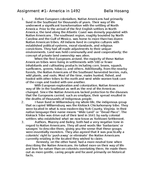 Native Peoples in an Imperial World, 1500-1775 Notes - Native Peoples ...