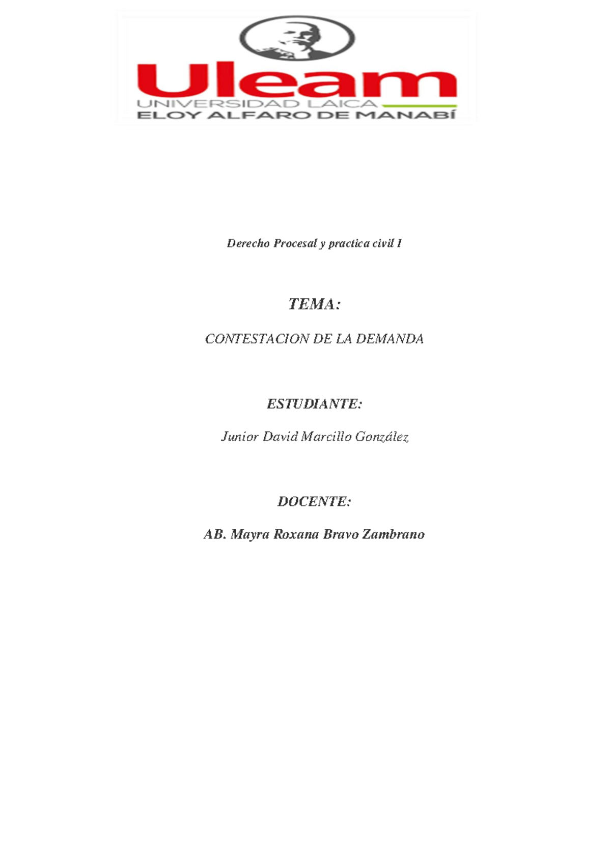 1147385 1338416 - trabajo de investigación - Derecho Procesal y ...