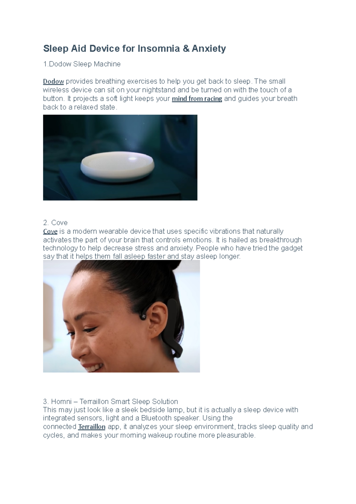 Competitor analysis sleep inducers - Sleep Aid Device for Insomnia ...