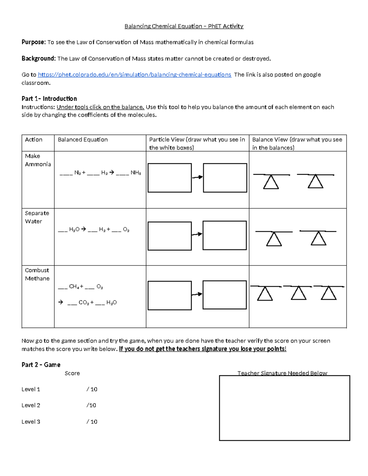 Kalil Mc Crary - Balancing Chemical Equations - Ph ET Activity ...