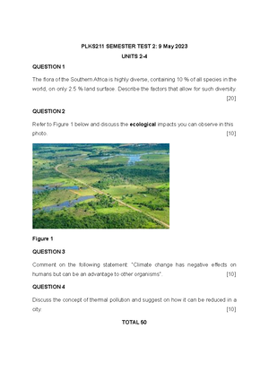 PLKS 2 - Notes - PLKS 121 Study unit 2 Classification Study section 2 ...