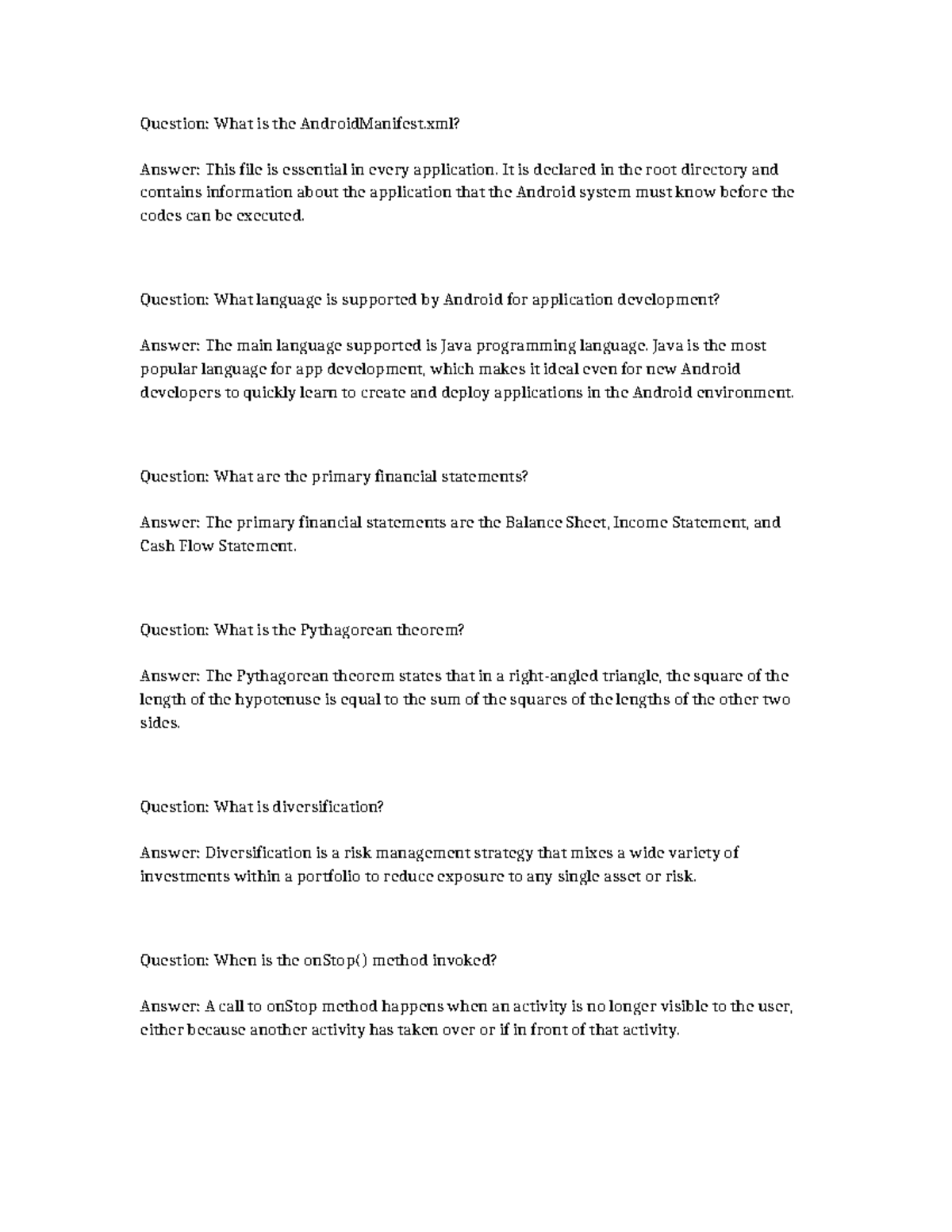 Abstrusities untruss repos - Question: What is the AndroidManifest ...