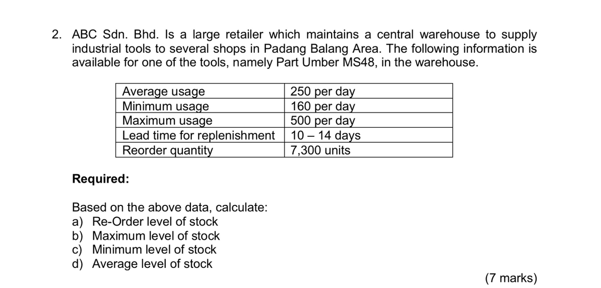 Stock level - Business Application Essentials - Studocu