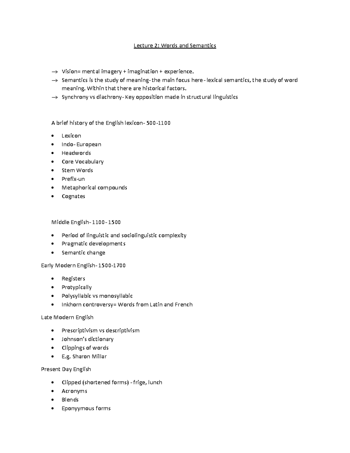 Lecture 2 History - This describes and shows a timeline of the ...