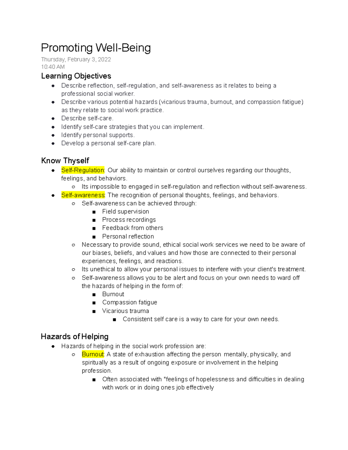 Promoting Well-being - Promoting Well-Being Thursday, February 3, 2022 ...