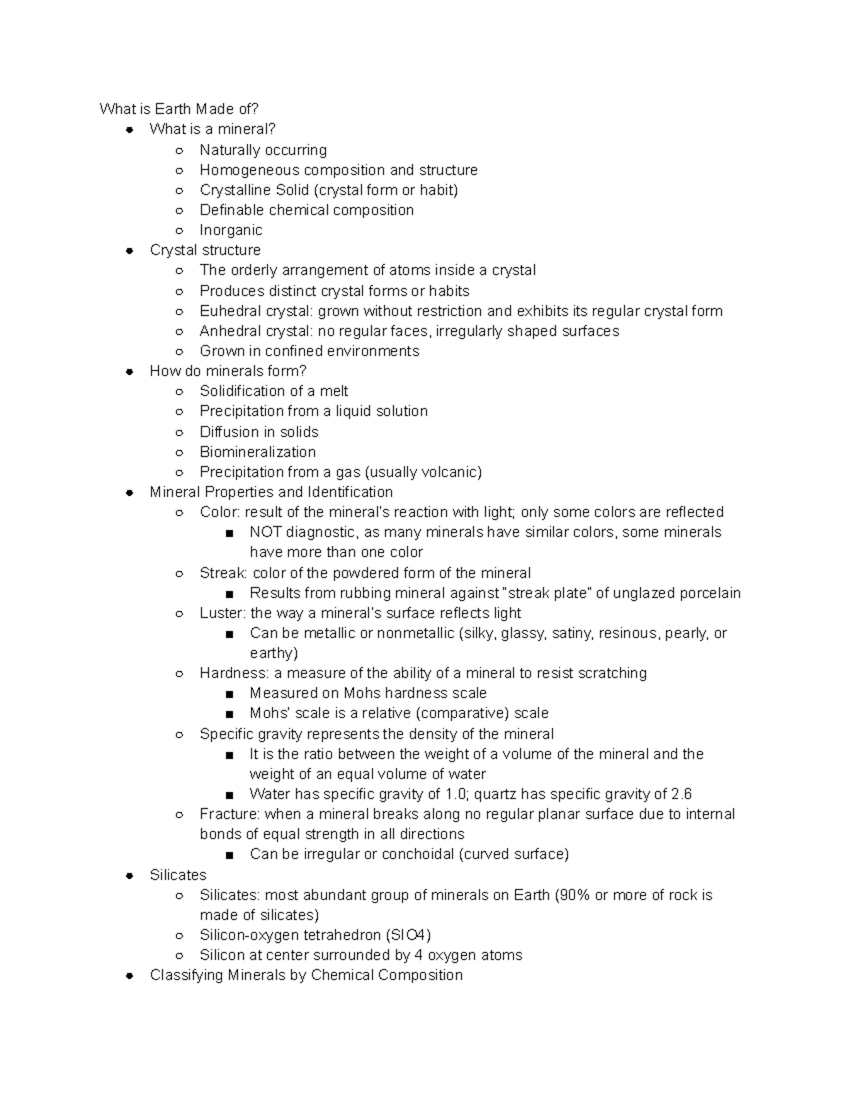 Chapter 3 - Lecture Notes based off of class and powerpoint - What is ...
