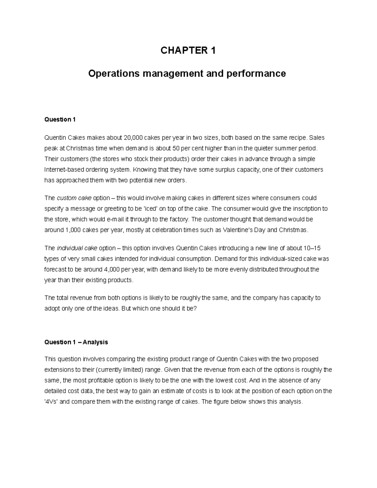 Chapter 1 - model answer to first question - CHAPTER 1 Operations ...