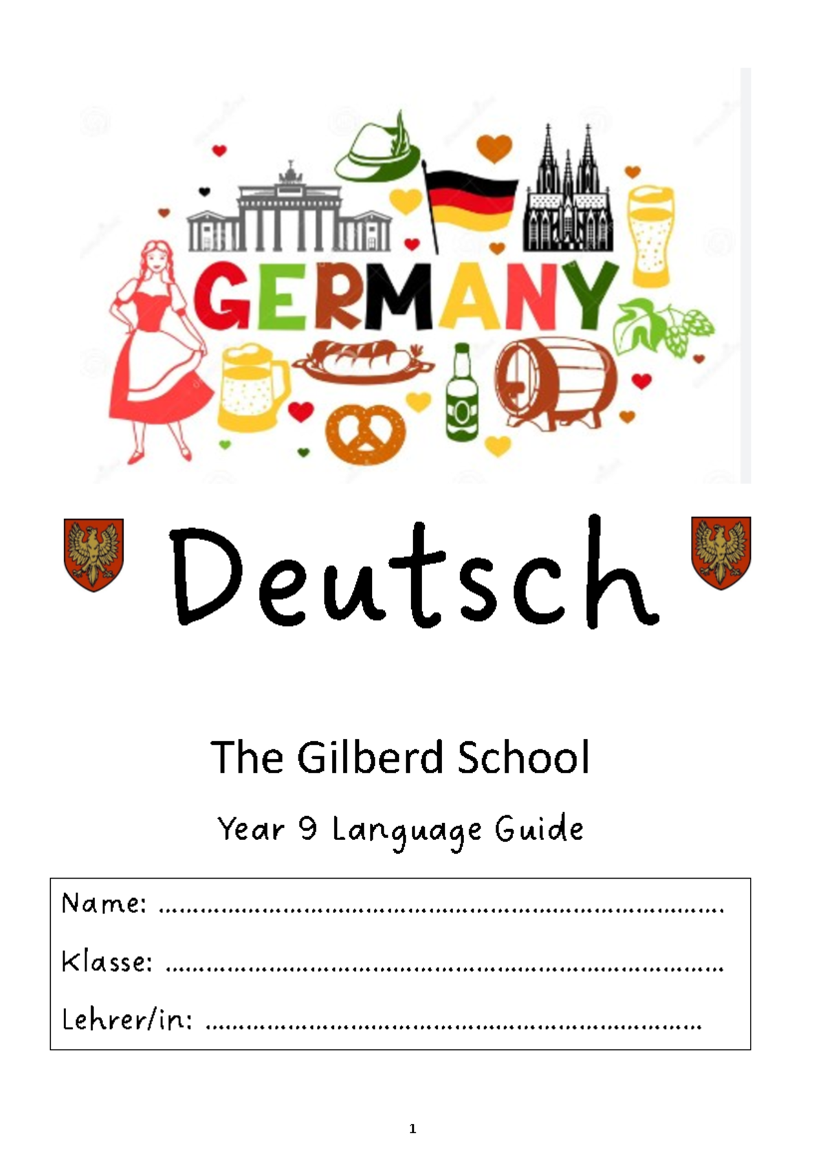 German year 9 language guide 24-25 - Deutsch The Gilberd School Year 9 ...