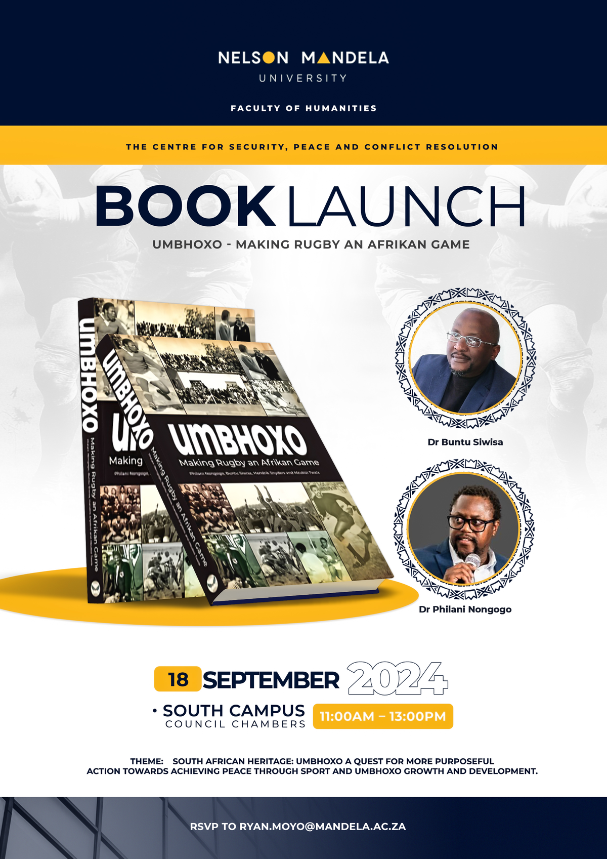 NMU 2024 Book launch A4 - yes - NELSON MANDELA UNIVERSITY FACULTY OF ...