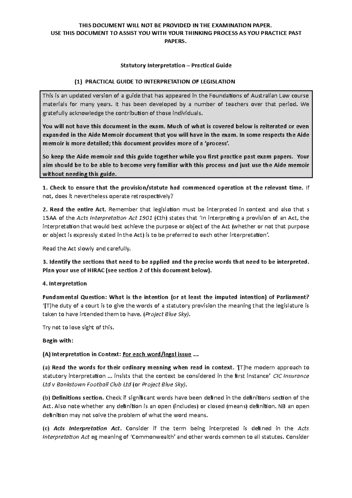 Practical Guide Stat Interp Hirac - USE THIS DOCUMENT TO ASSIST YOU ...