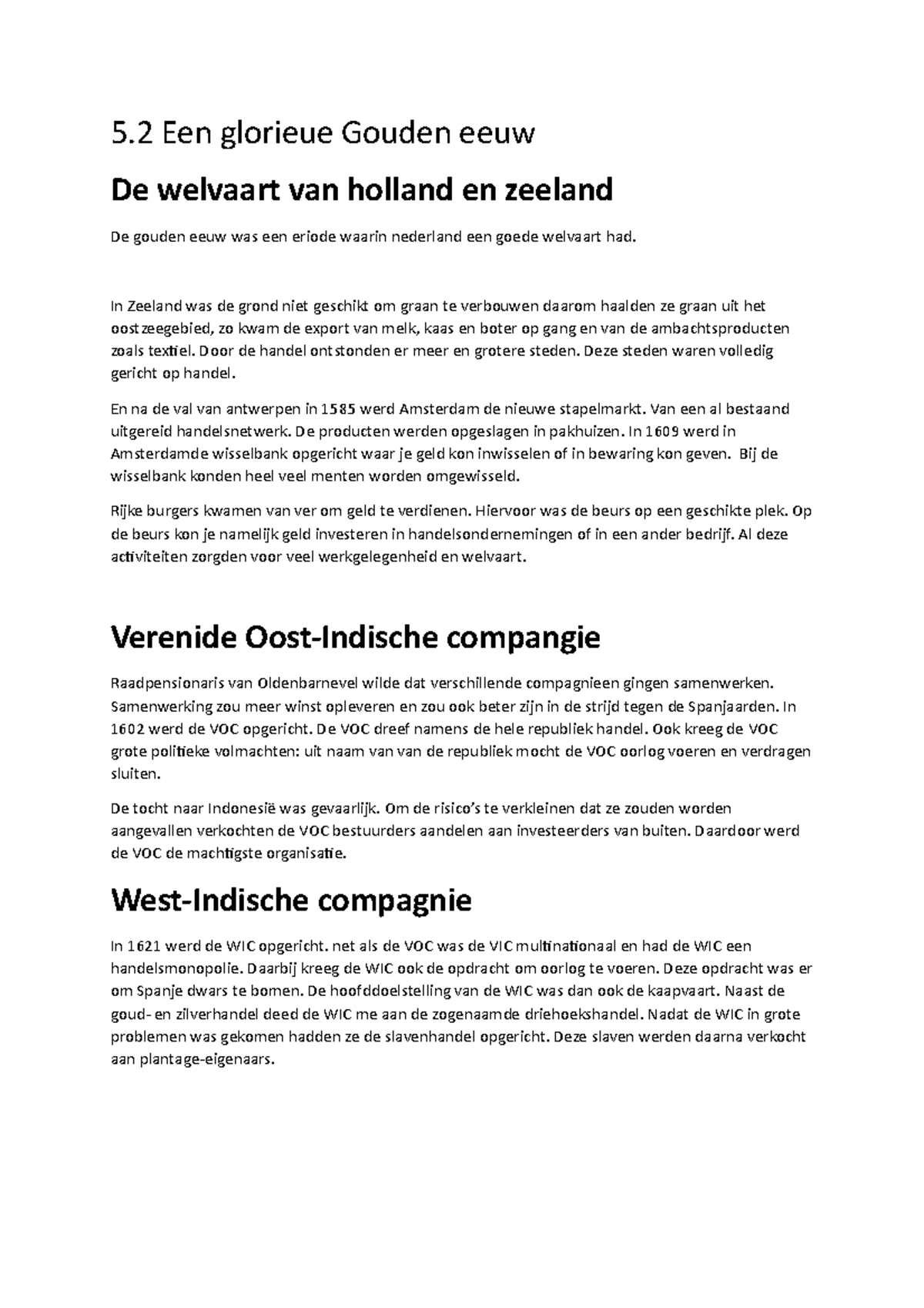 Samenvatting 5 - extra informatie is niet van toepassing - 5 Een ...