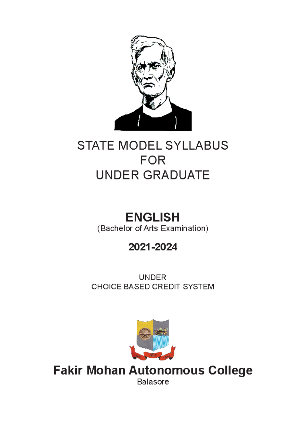 English Syllabus 2021-24 - STATE MODEL SYLLABUS FOR UNDER GRADUATE ...