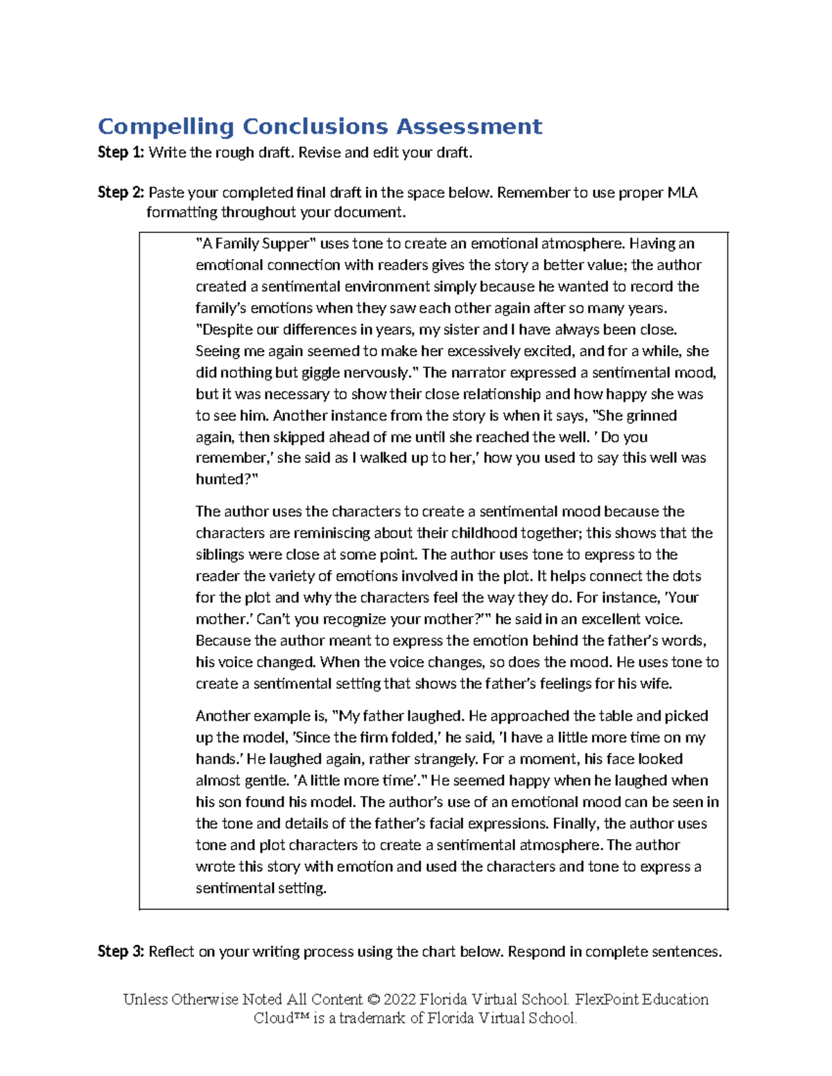 Compelling conclusions assess - Compelling Conclusions Assessment Step ...