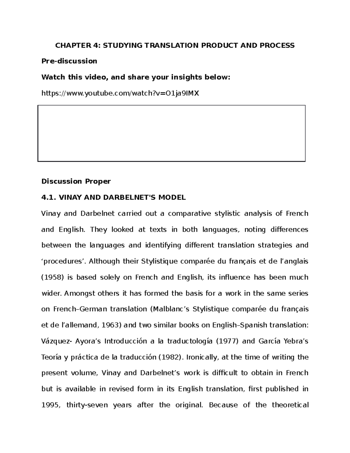 Lesson-4-Studying-translation-product-and-process - CHAPTER 4: STUDYING ...