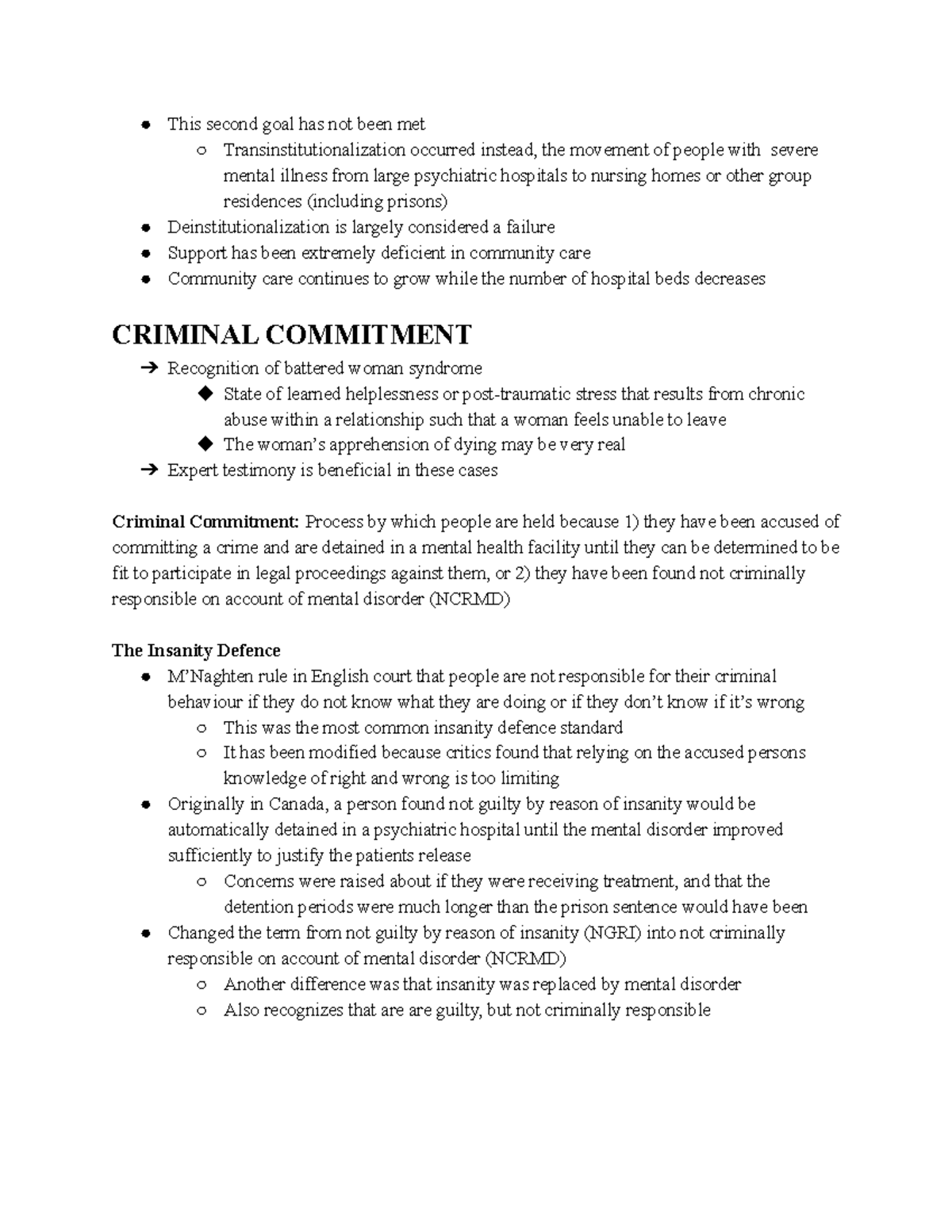 Psy3171 lecture notes-23 - This second goal has not been met ...