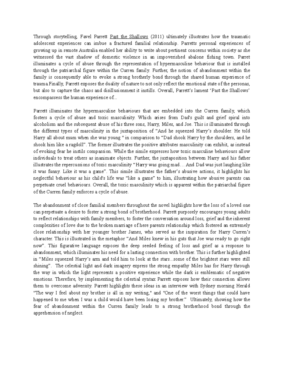 Common mod essay for the industrial science - SCIF0007 - UNSW Sydney ...