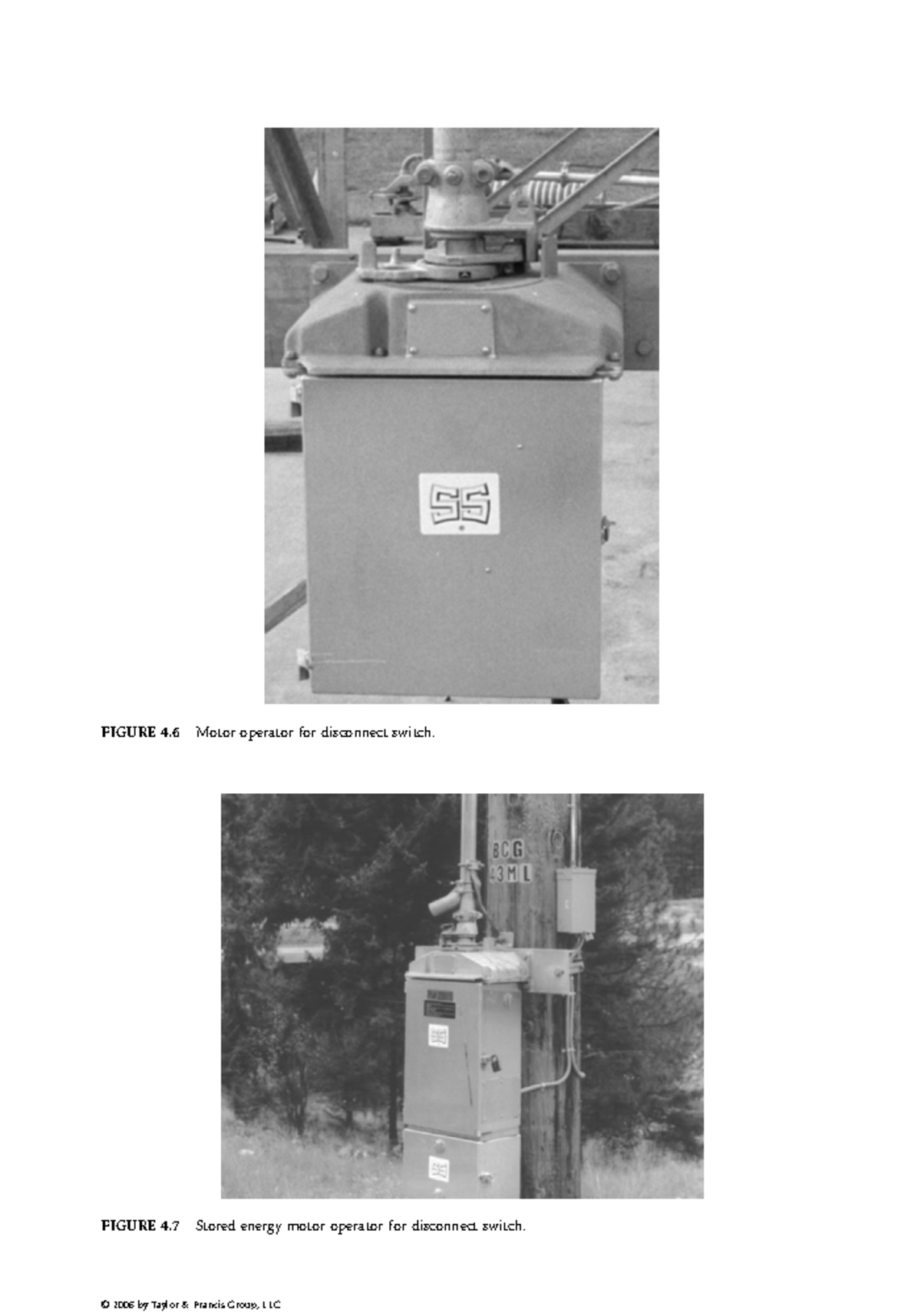 Electric Power Substations Engineering - FIGURE 4 Motor operator for ...