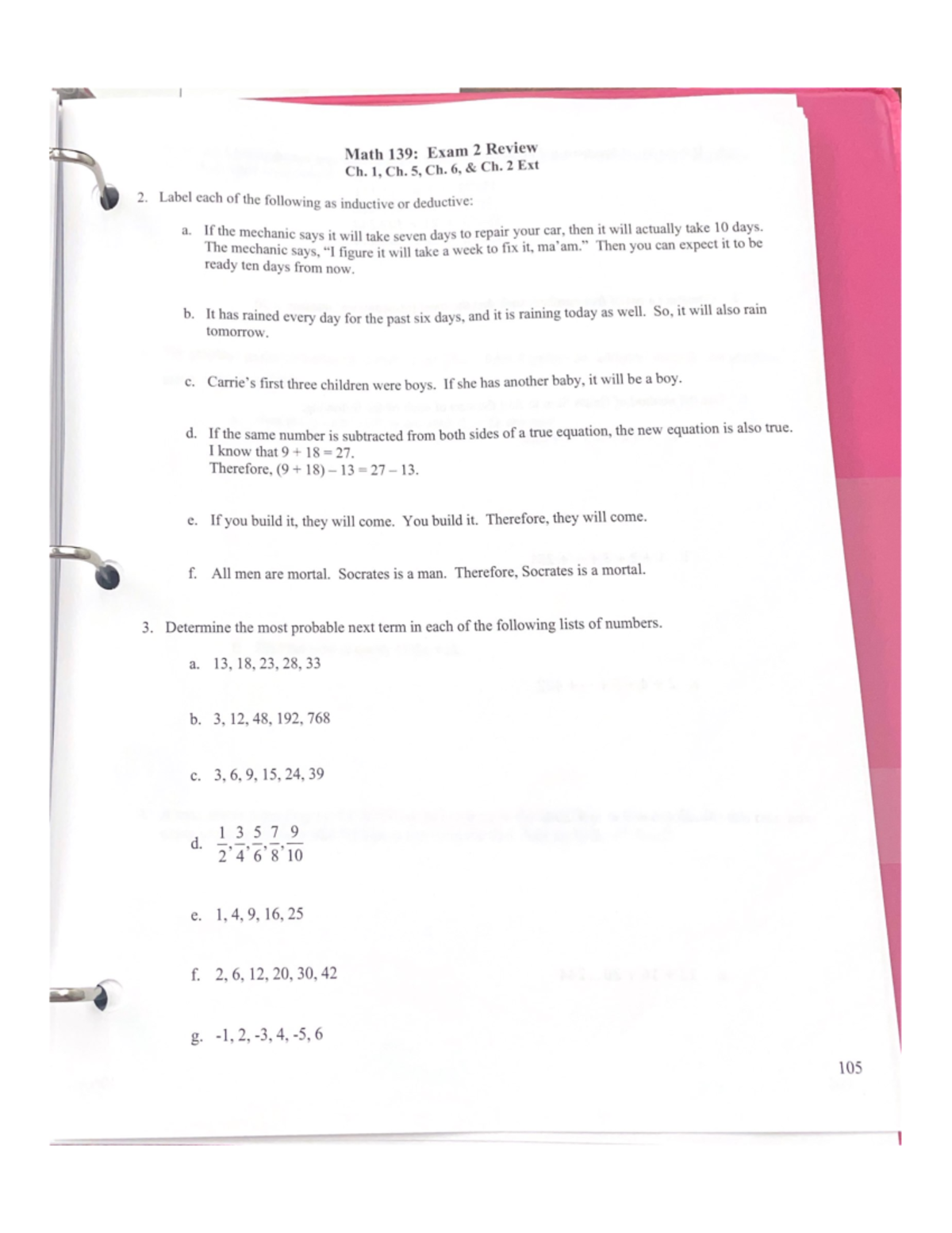 Chapter Assignments - MATH 139 - Studocu