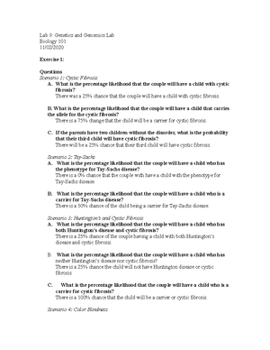 Bio152 lab 1 - Hdjdbd - BIO 150 - Studocu