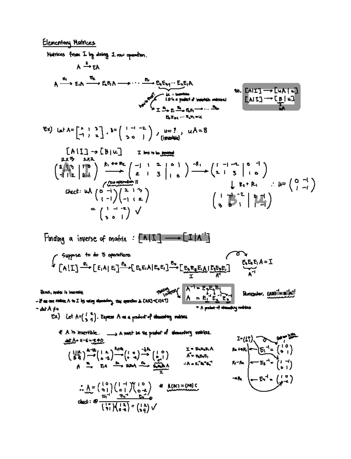 linear matrix lecture note - linear methods 1 - Universidad UCAD - Studocu