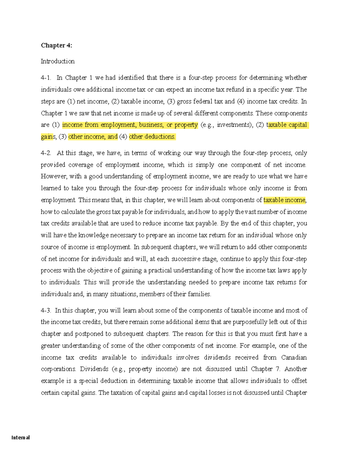 Chapter 4 - XX - Chapter 4: Introduction 4-1. In Chapter 1 we had ...