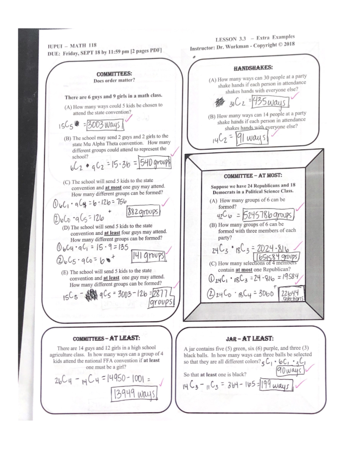 Lesson 3.3 Extra Practice - MATH-M 118 - Studocu