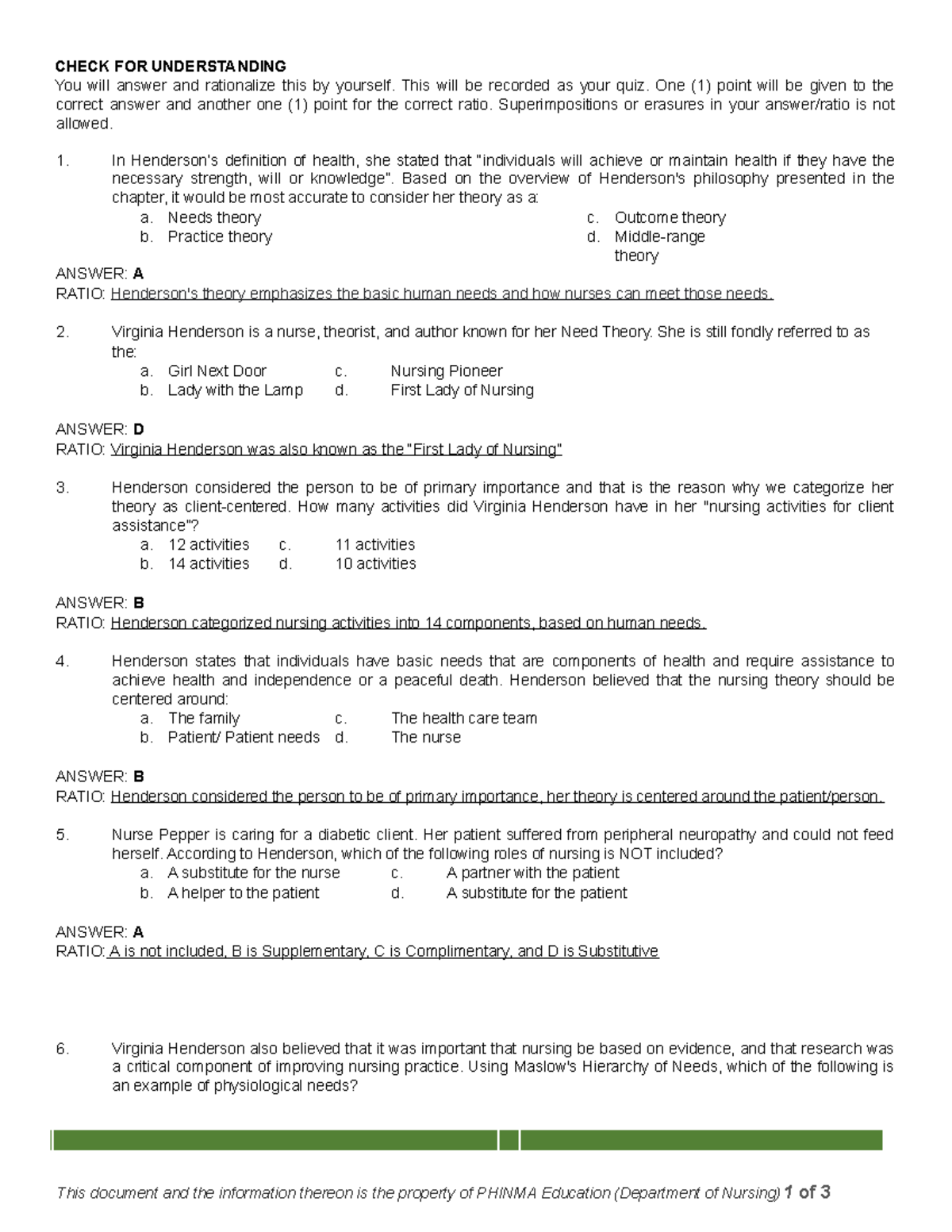 SAS 12 - TFN - .... - CHECK FOR UNDERSTANDING You will answer and ...