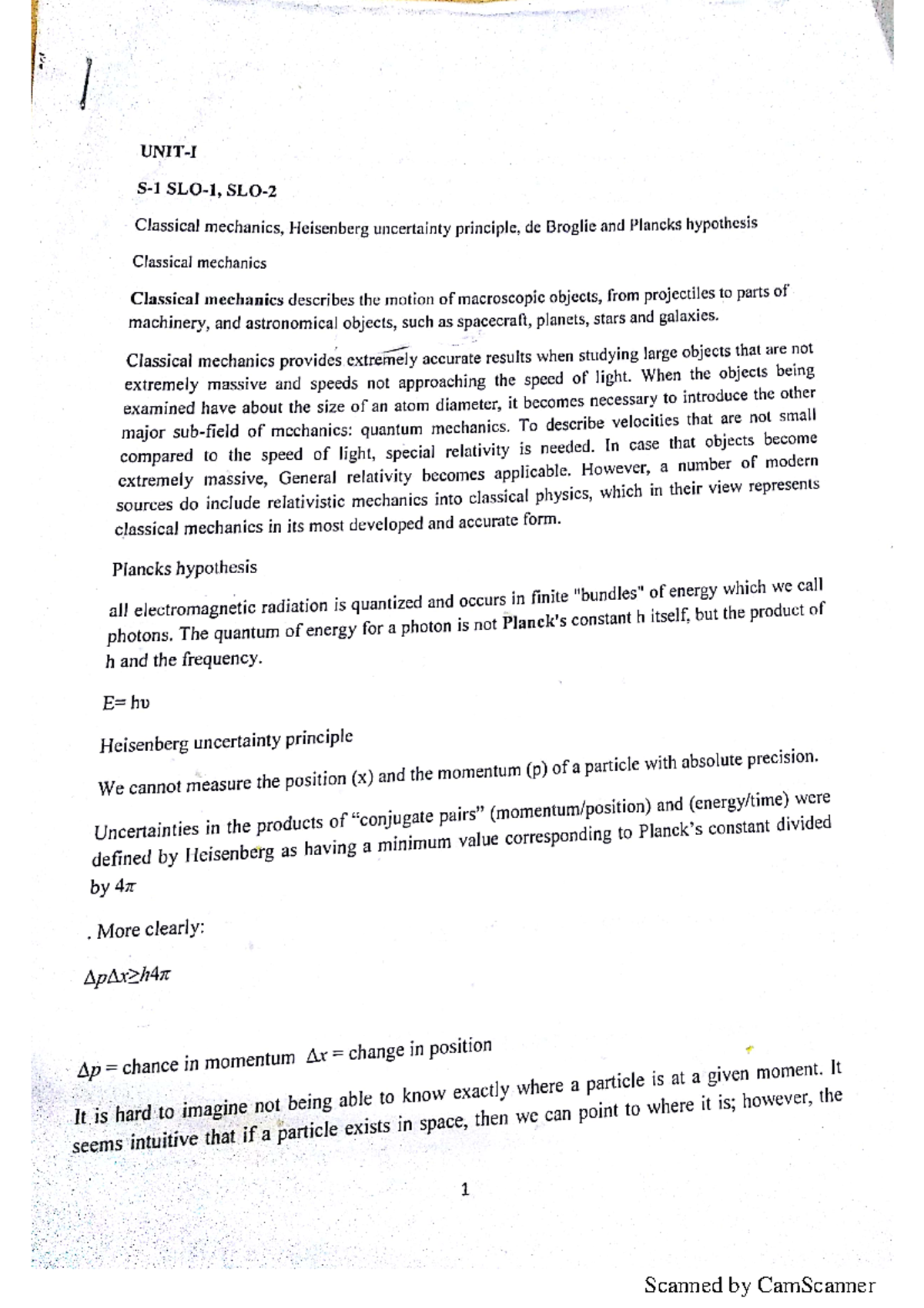 Chemistry Unit 1 - Notes - Analog Electronic Circuits - Studocu
