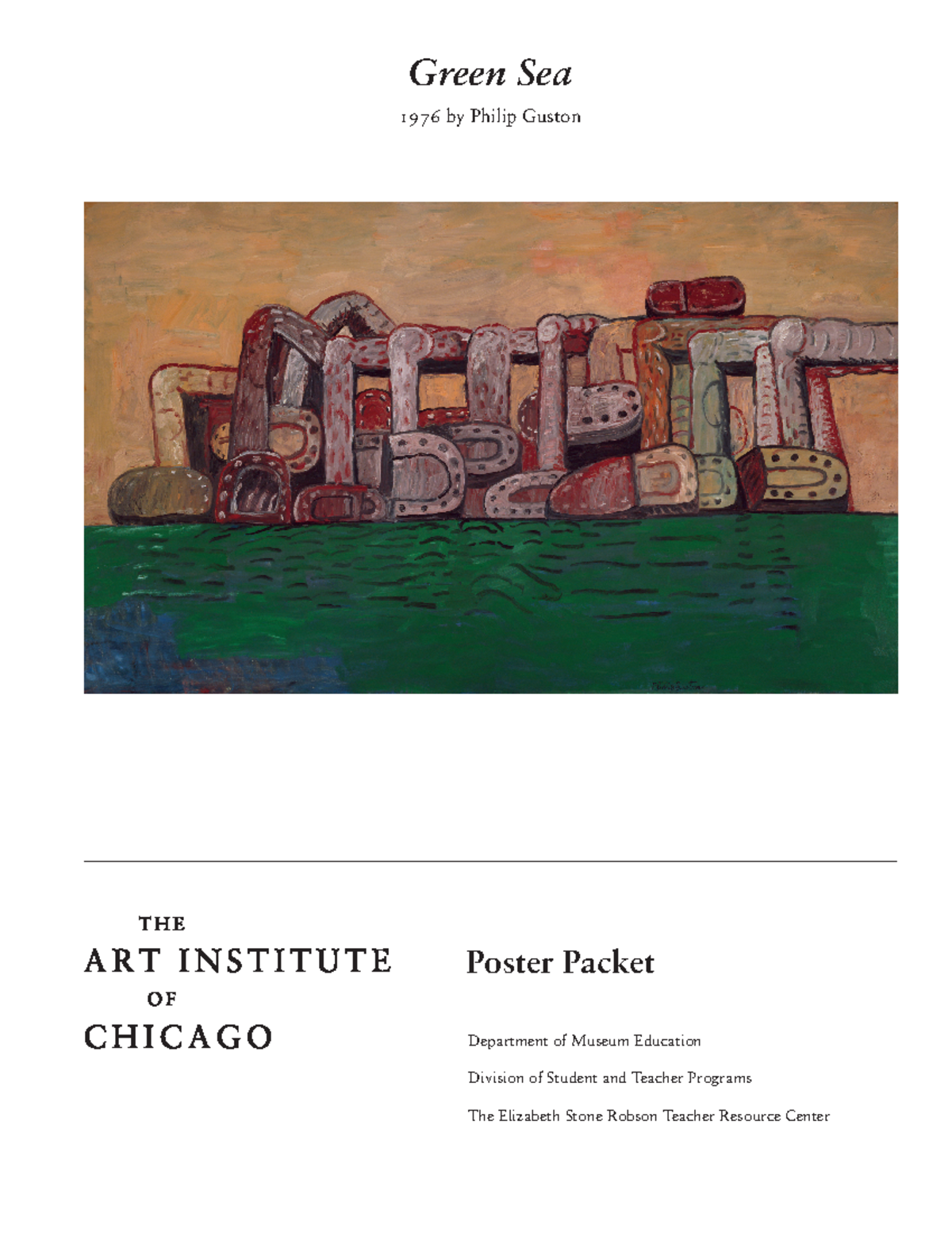 Green Article - Color response - Green Sea 1976 by Philip Guston Poster ...