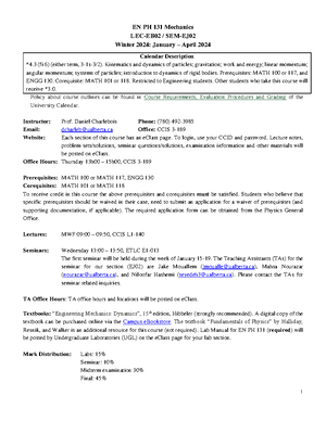 EN PH 131 Winter 2023 long answer solutions - Multiple Choice Questions – Answer Key – Midterm ...
